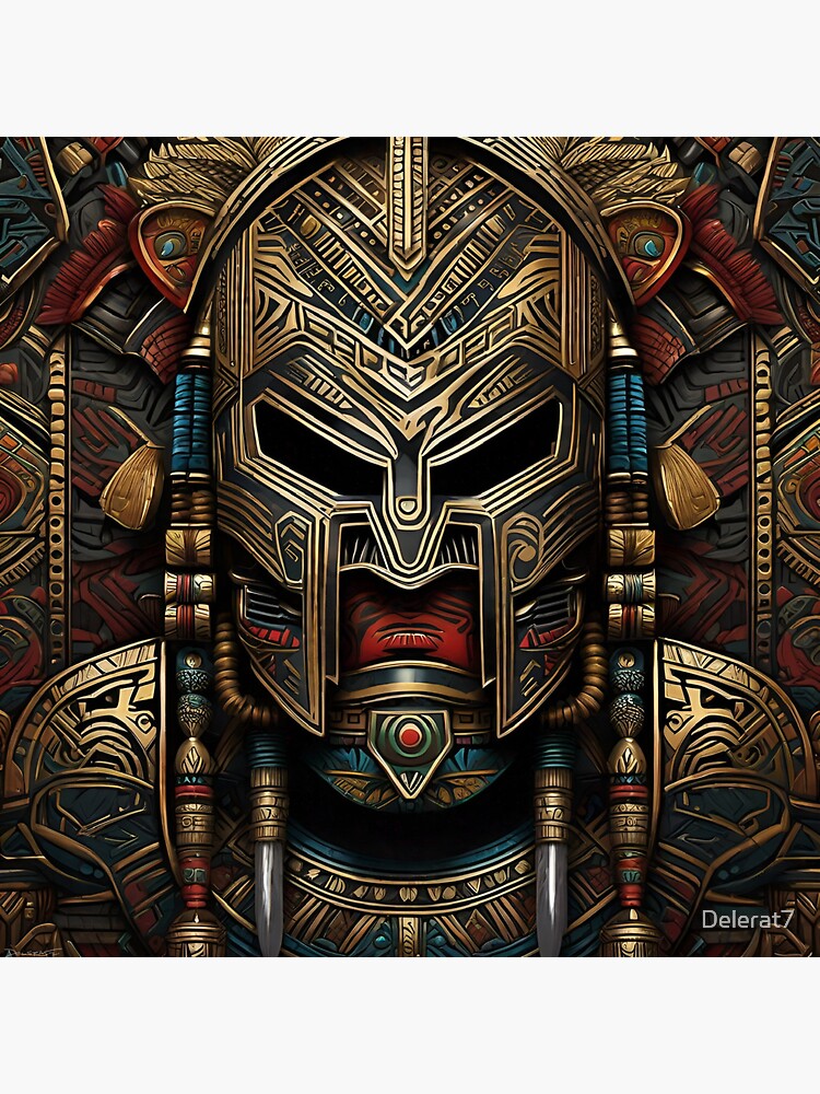 "Aztec Bronze Warrior" Sticker for Sale by Delerat7 | Redbubble