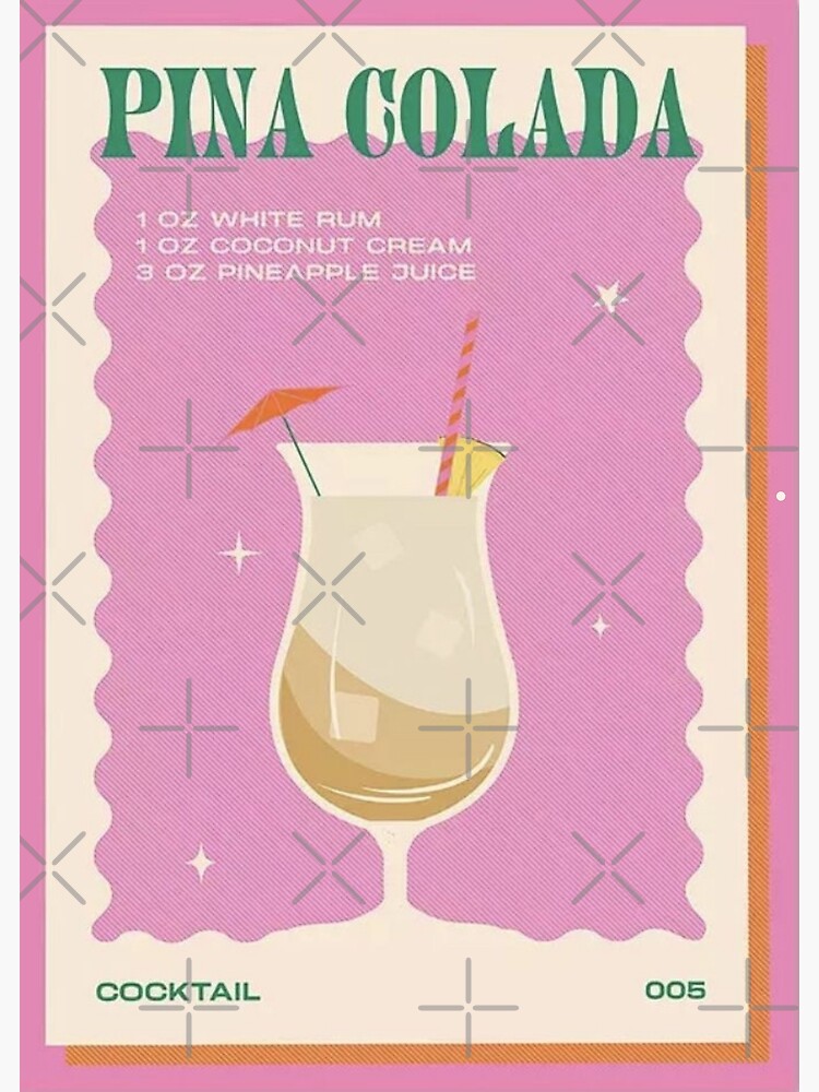 "Pina colada" Poster for Sale by romirdrigz | Redbubble