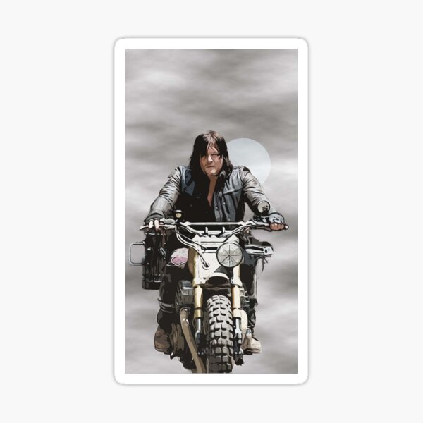 "The Walking Dead Daryl Dixon" Sticker for Sale by CubingGenius | Redbubble