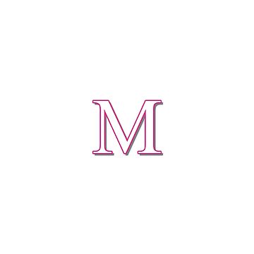 "Mu - Greek Letter - Pink Border" Sticker for Sale by thebigleebowski ...