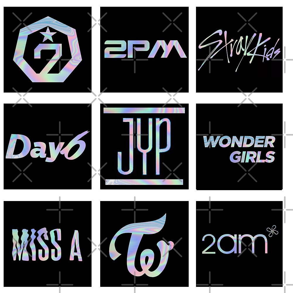 "JYP ARTISTS Logo Holographic Pattern" by lovely-day | Redbubble