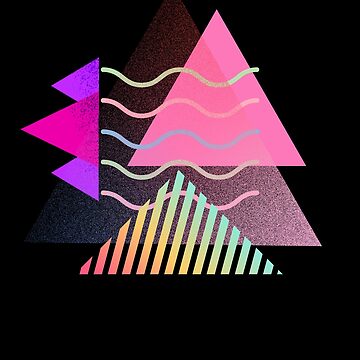 "Modern Triangle Art" Sticker for Sale by CraftyrCreator | Redbubble