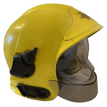 "Firefighter Helmet Firemans Helmet Gallet Fire Helmet" Sticker for ...