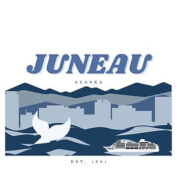 "Abstract Juneau Alaska (for light background)" Sticker for Sale by ...