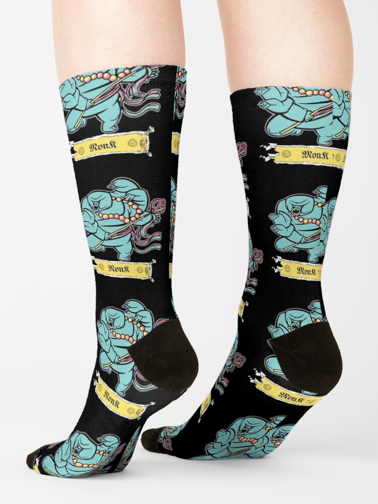 Monkgrade: The Zen Tardigrade - RPG Character Monk Tardigrade | Socks