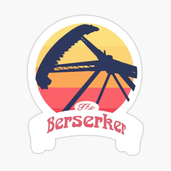 "Berserker at Kings Dominion" Sticker for Sale by NickiWhitley | Redbubble