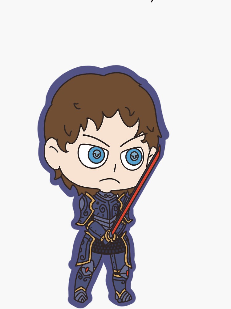 "Azure Guard Chibi" Sticker for Sale by MaestroBones | Redbubble