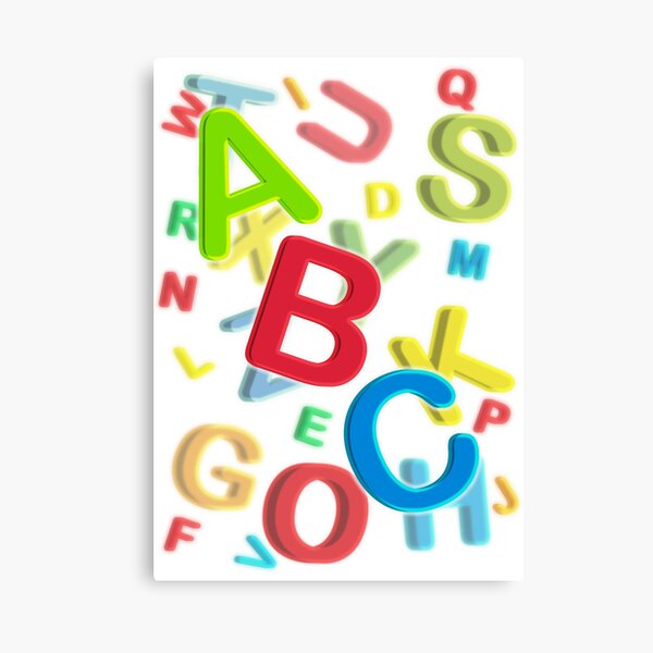 Abc Alphabet Canvas Prints | Redbubble