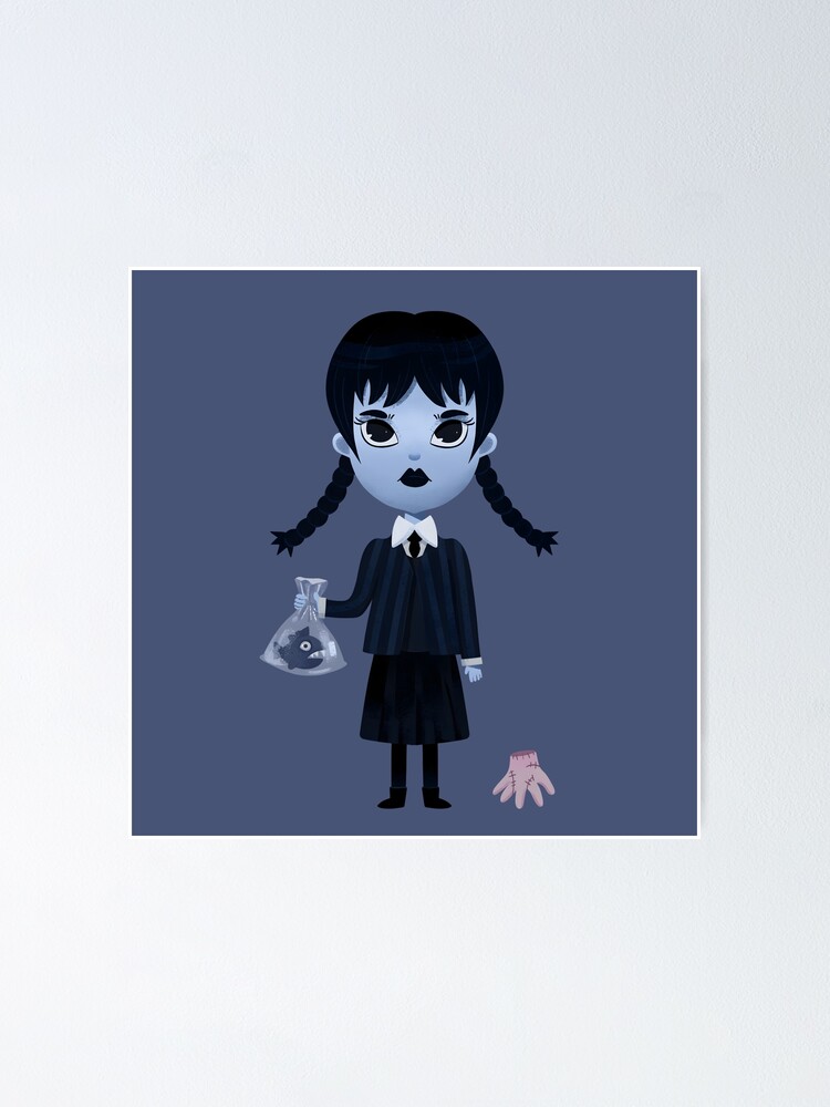 "Fan art Wednesday Addams" Poster for Sale by CarolCaju | Redbubble