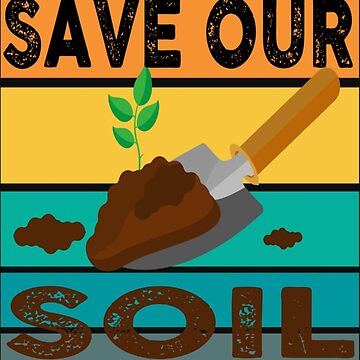 "Save our soil save soil logo " Sticker for Sale by campany | Redbubble