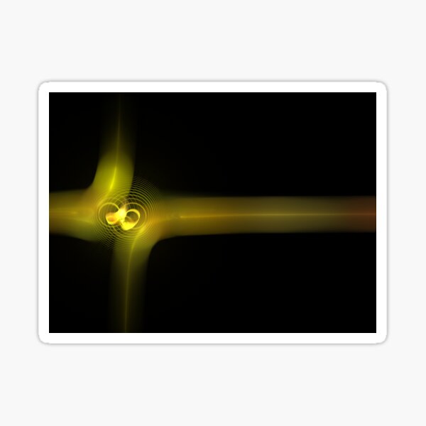 "Particle Collision" Sticker for Sale by equinoxgraphics | Redbubble
