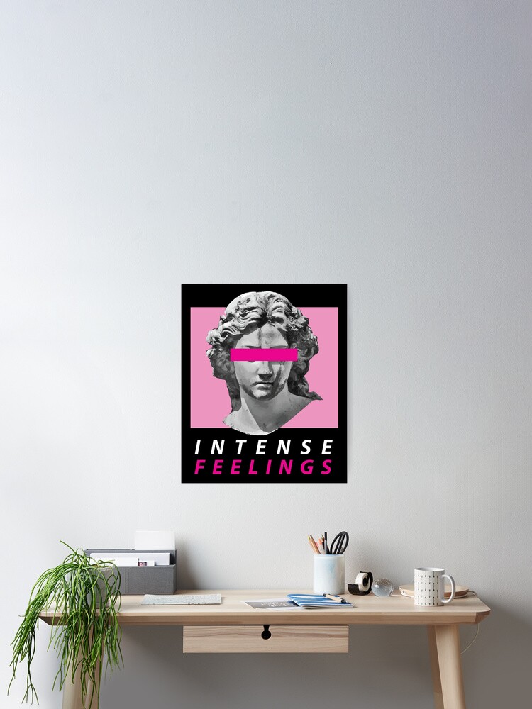 "Vaporwave Aesthetic // Intense Feelings // Statue" Poster for Sale by ...
