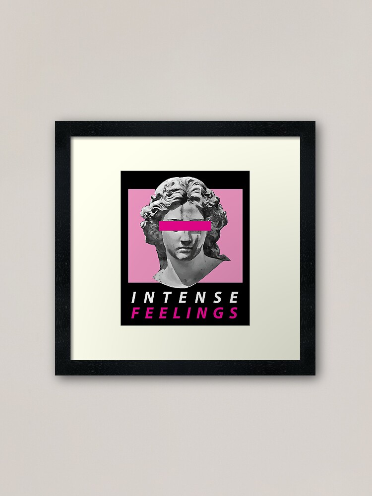 "Vaporwave Aesthetic // Intense Feelings // Statue" Framed Art Print ...