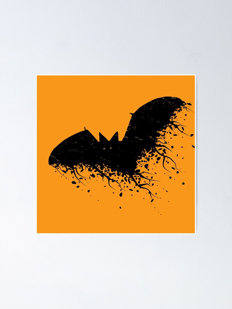 "Bat from Hell - Bat Silhouette" Poster by Bangtees | Redbubble
