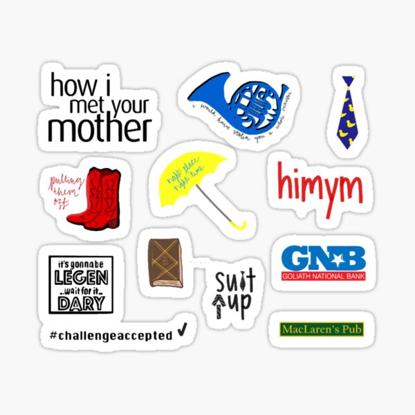 "himym s" Sticker for Sale by Stichesbyayo | Redbubble