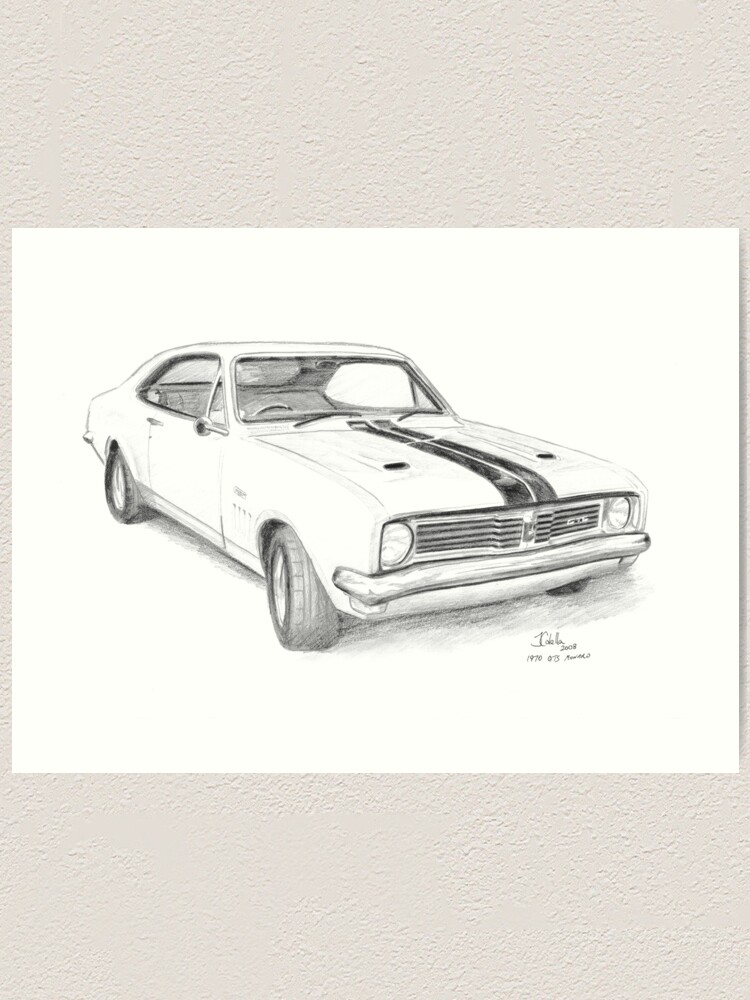 "1970 Holden GTS Monaro" Art Print by OmniArtist | Redbubble