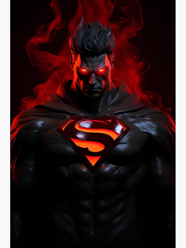 "Devil Superman" Sticker for Sale by PigmentVoyage | Redbubble