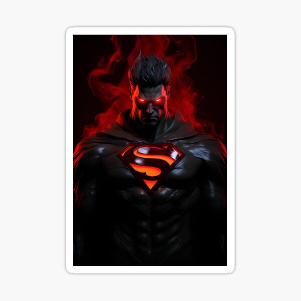 "Devil Superman" Sticker for Sale by PigmentVoyage | Redbubble