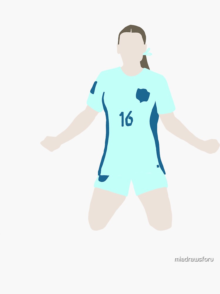 "Hayley Raso Goal Celebration " Sticker for Sale by miadrawsforu ...