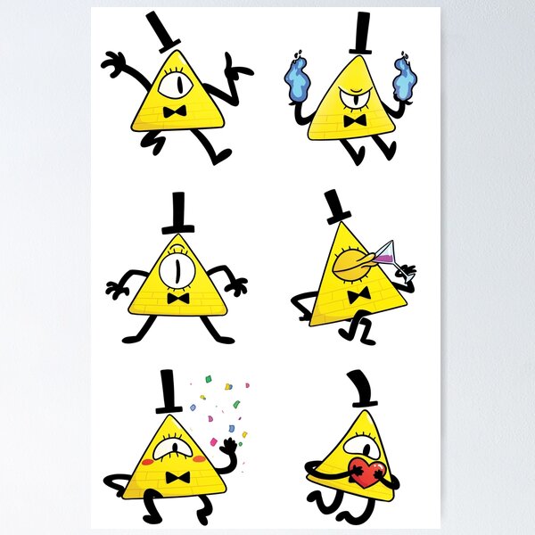 "Bill Cipher" Poster for Sale by Matilde Bruschi | Redbubble