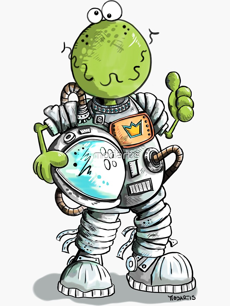 "Frog Astronaut In Space" Sticker by modartis | Redbubble