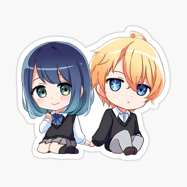 "Akane And Aqua " Sticker for Sale by CYOH | Redbubble