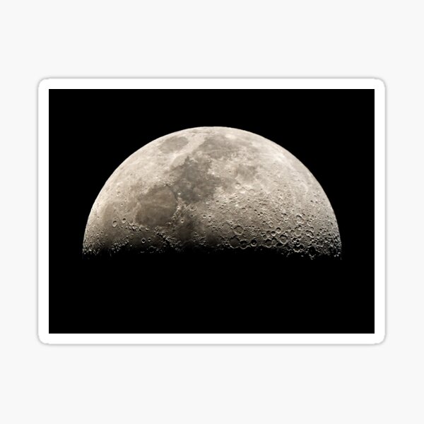 "Half Moon" Sticker for Sale by WWestmoreland | Redbubble