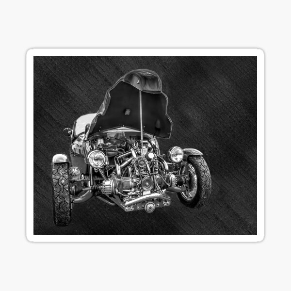 "Vintage Morgan 3 Wheeler" Sticker for Sale by Catchavista | Redbubble