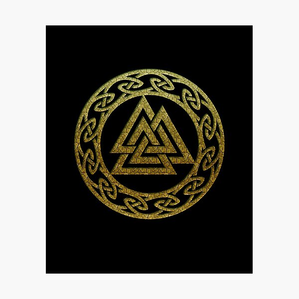 "Valknut Odin Symbol Norse Vikings" Photographic Print for Sale by Anne ...