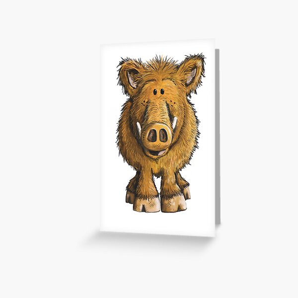 "Happy Wild Boar" Greeting Card by modartis | Redbubble