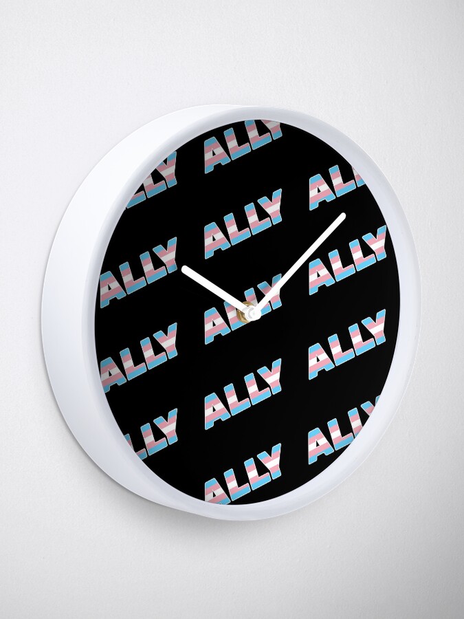 "Transgender Ally Trans Rights" Clock for Sale by creativecurly | Redbubble