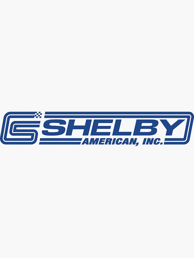 "SHELBY AMERICAN SIGN" Sticker by Aspretto | Redbubble