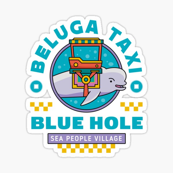 "Beluga Taxi Emblem" Sticker for Sale by Lagelantee | Redbubble
