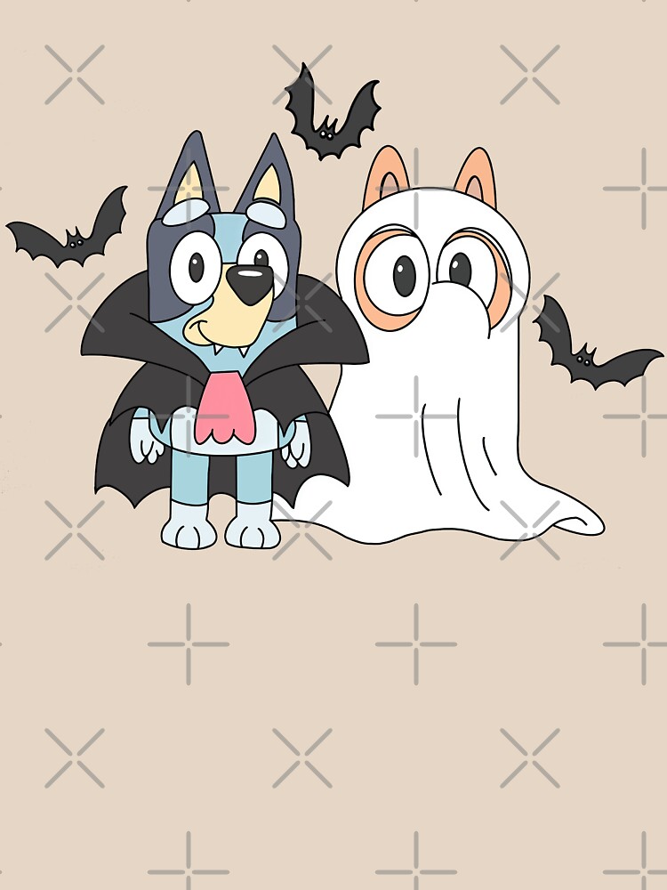 "Halloween Horror Funny Cute Bluey - Bluey Halloween" Essential T-Shirt ...
