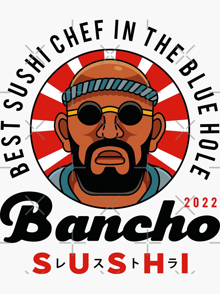 "Bancho Sushi Emblem" Sticker for Sale by Lagelantee | Redbubble