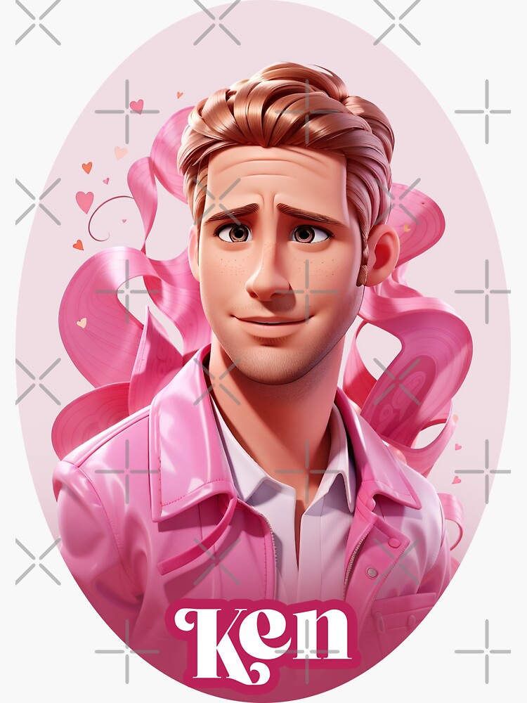 "Ken - Barbie Movie 2023 trend 3d character " Sticker for Sale by ...