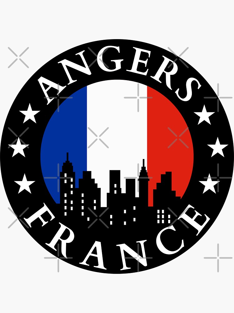 "Angers in France, Skyline" Sticker for Sale by Travelers Verse | Redbubble