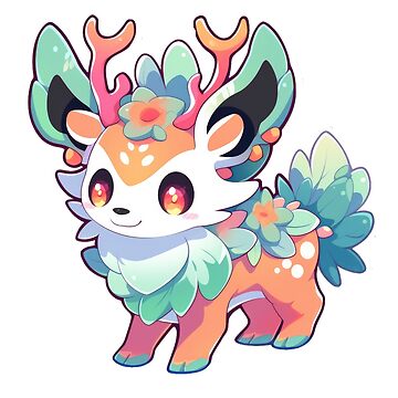 "Cute Chibi Kirin Creature" Sticker for Sale by SundayDonuts | Redbubble