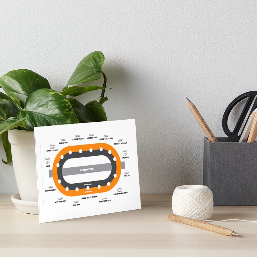 "Glasgow Subway Tube Metro Underground Map Music Spoof" Poster for Sale ...