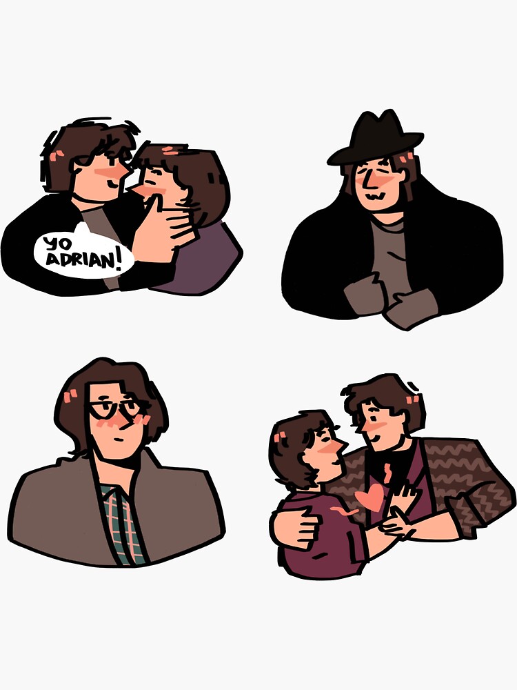 "Rocky Adrian" Sticker for Sale by wifescullys | Redbubble