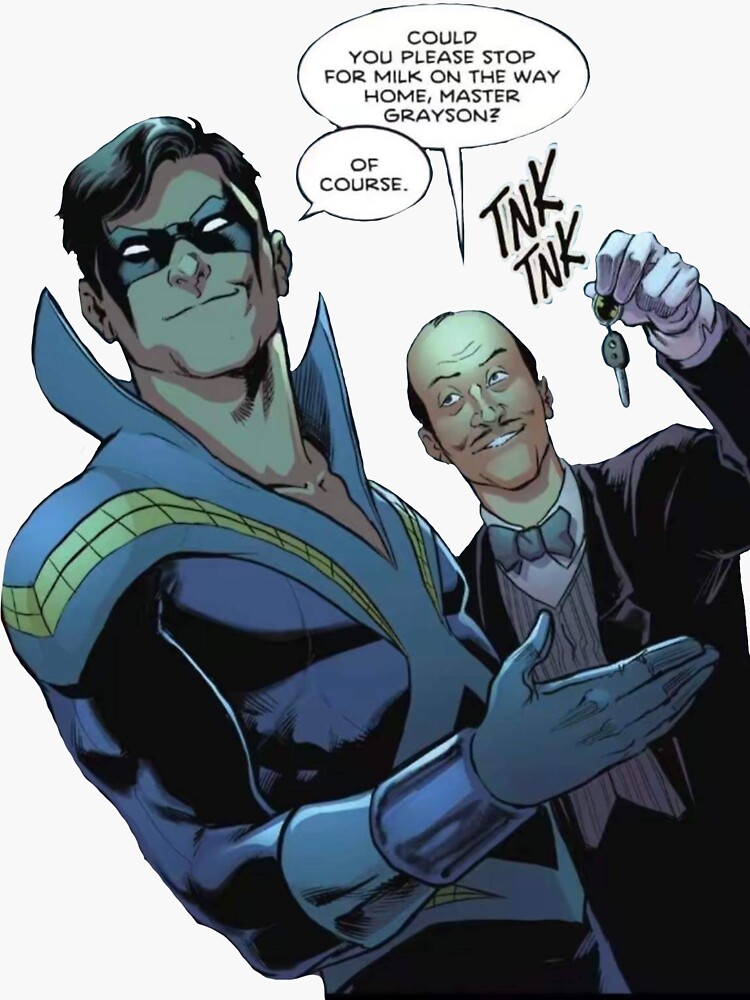 "Nightwing " Sticker for Sale by Classylady1Of4 | Redbubble