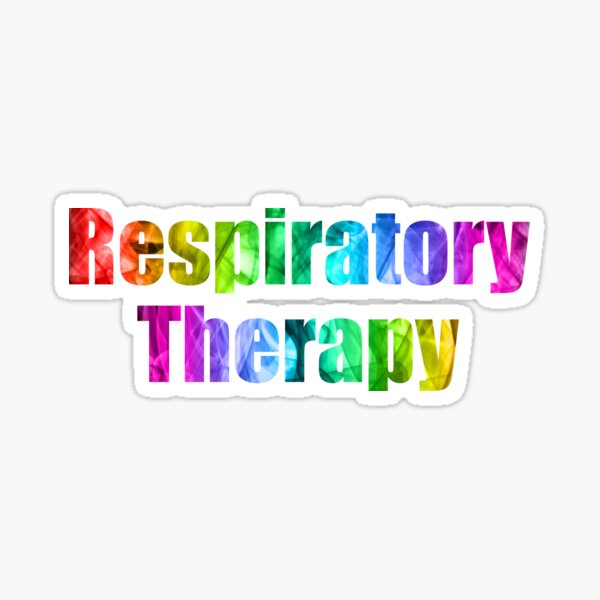 "Colorful Respiratory Therapy" Sticker for Sale by 3rdShiftBrain ...