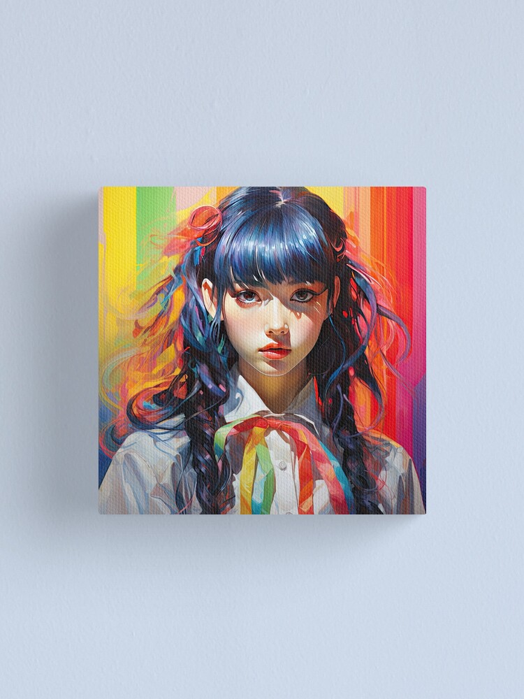 "Retro 80s Japanese Magazine Cover Art" Canvas Print for Sale by ...