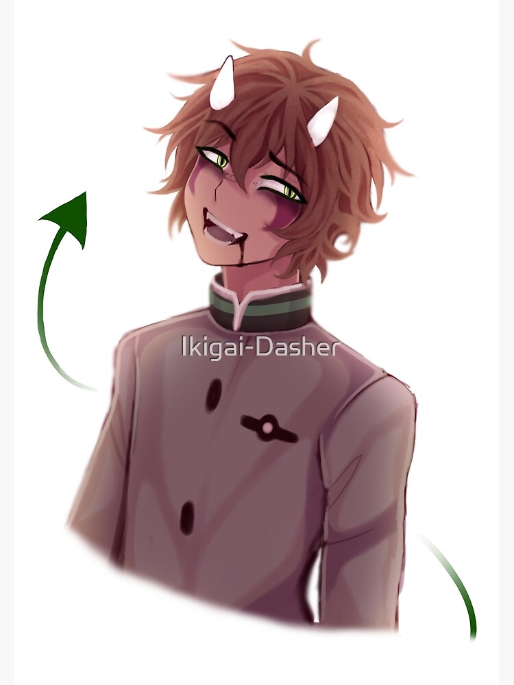 "Yoichi Saotome - Demon form" Art Print by Ikigai-Dasher | Redbubble