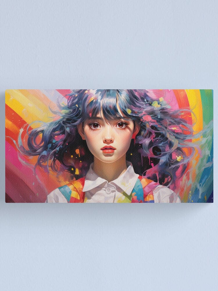 "Retro 80s Japanese Magazine Cover Art" Canvas Print for Sale by ...