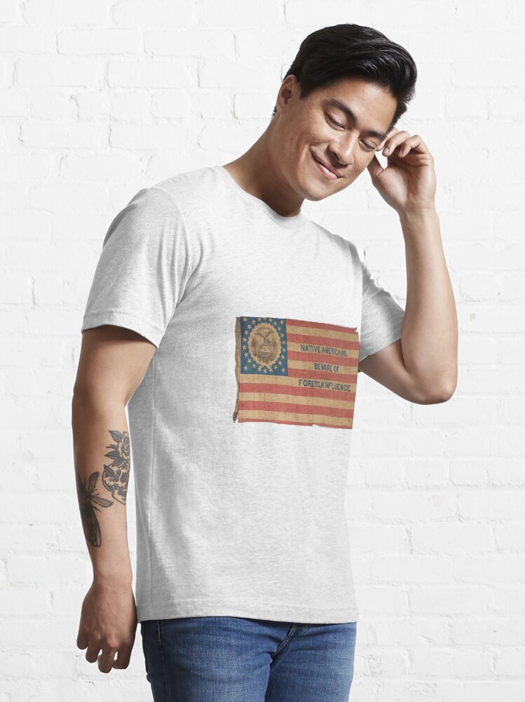 "Ironic Vintage American Flag" Essential T-Shirt for Sale by ...