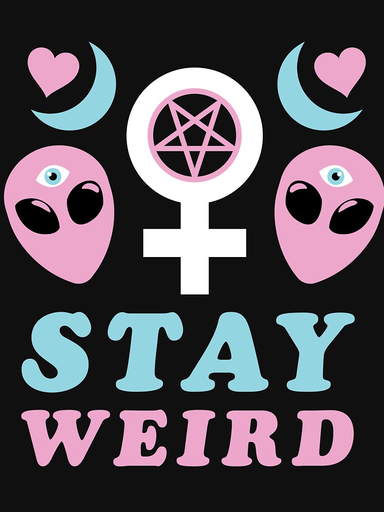 "Pastel Goth / Stay Weird / Creepy Cute Alien" T-shirt by altees ...