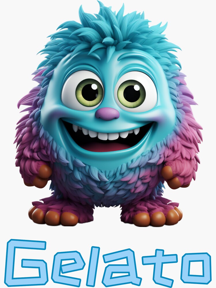 "Adorable Friends: Dolls and Animated Characters GELATO 12" Sticker by ...