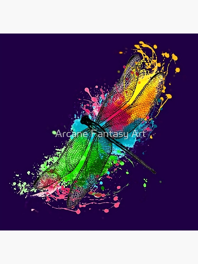 "Watercolour Dragonfly - deep purple" Sticker for Sale by Calinselene ...