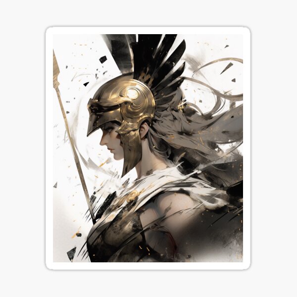"Athena - War and Wisdom" Sticker for Sale by Splatter-arts | Redbubble